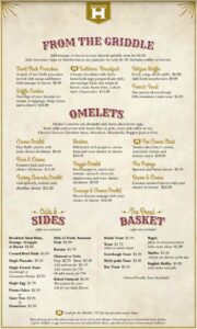 Menu - Hinkle's Restaurant