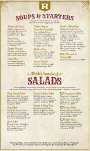 Menu - Hinkle's Restaurant